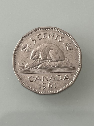 1961 Canada - 5 cents - Elizabeth II - Coin / Pièce | eBay