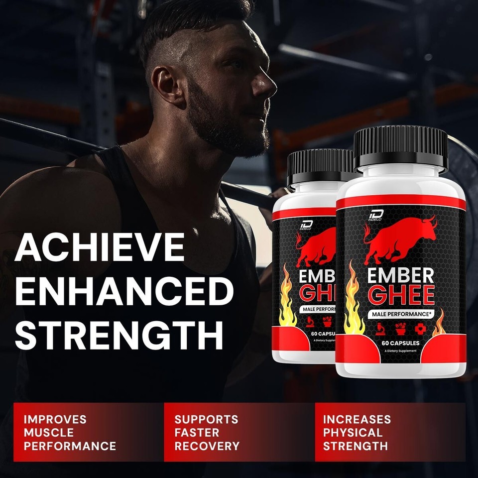 (1 Pack) Ember Ghee for Men Capsules – EmberGhee Vitamin Complex Pills ...