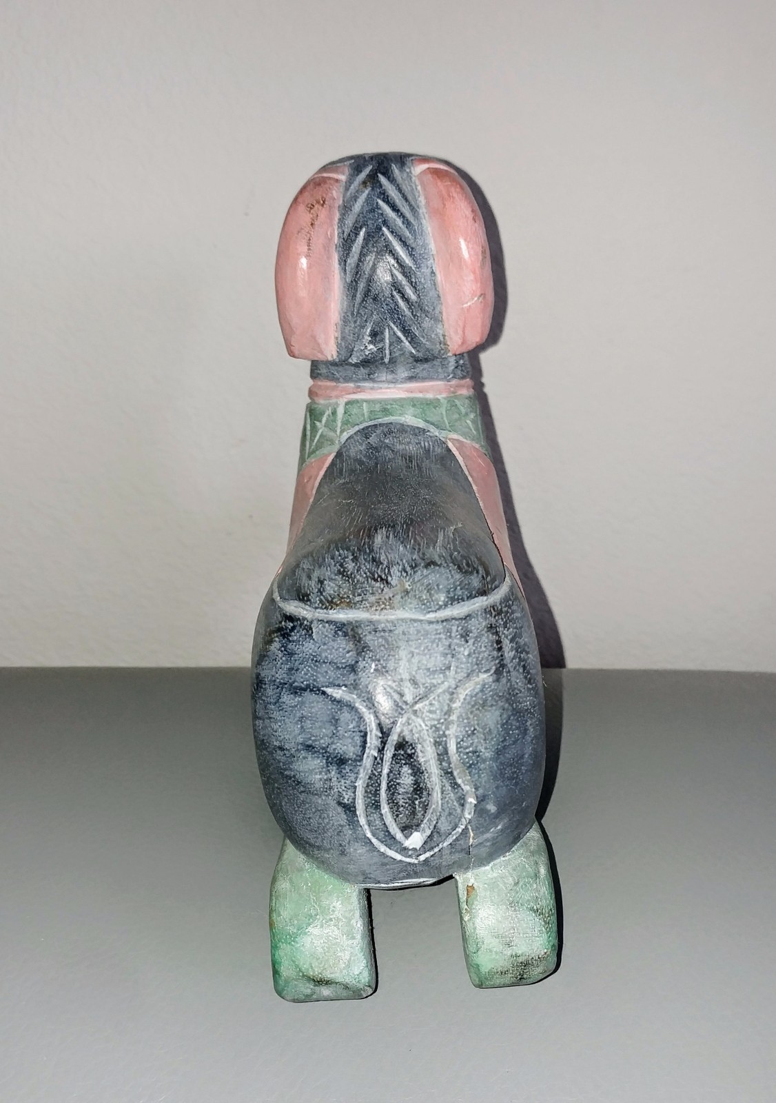 wooden Rocking Goat Ram toy Hand Carved painted approx 7.5"H vintage | eBay