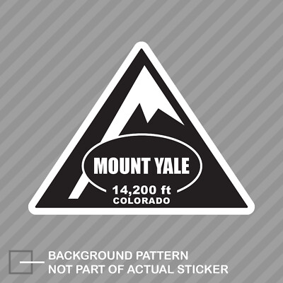Mount Yale Sticker Decal Vinyl colorado summit peak mountaineering ...