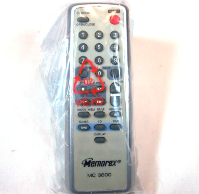 Memorex MC3800 Remote Control For Use With Under Cabinet CD Player ...