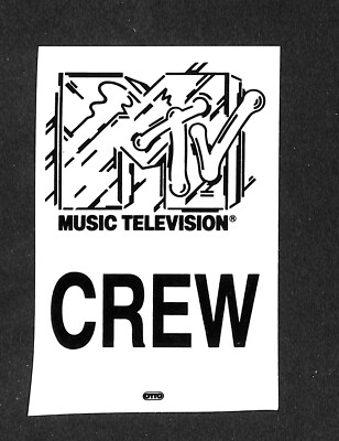 MTV MUSIC TELEVISION CONCERT TOUR PASS- CREW | eBay