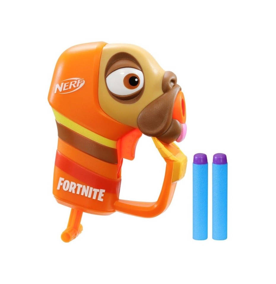 NERF Fortnite Micro Doggo Dart Gun Microshots Blaster Hasbro Epic Games ...
