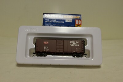 Walthers HO 40' PS-1 Boxcar Green Bay & Western GBW 726 Item #910-1426 ...