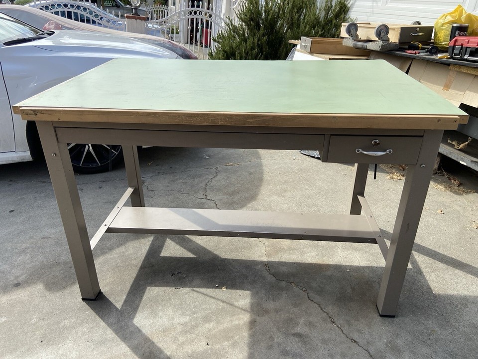 Vintage Hamilton drafting table/desk with adjustable top | eBay