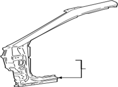61132-33100 Toyota Pillar, front body, upper outer lh 6113233100, New ...