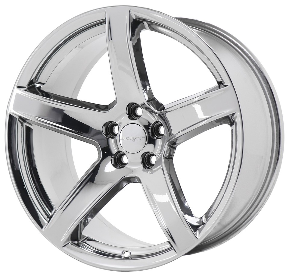 20" DODGE CHALLENGER PVD BRIGHT CHROME-C WHEELS RIMS FACTORY OEM 2604 ...