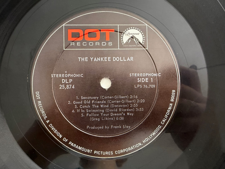 The Yankee Dollar Self Titled LP - Dot Records DLP 25,874 Psych Folk ...