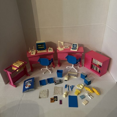 1986 Barbie Travel Agent Vintage Arco Parts Office Play Set Toys Toy ...