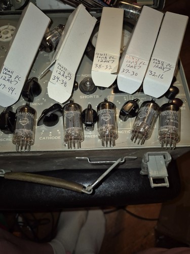 5 good sounding test lower Mullard long plate 12AX7 tubes #48 | eBay