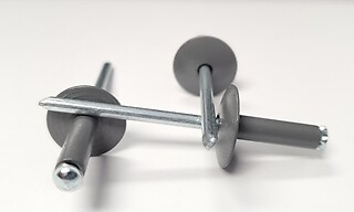Gray 3/16" Rivet Small Head Exploding Banana Peel Aluminum Pop Rivets ...