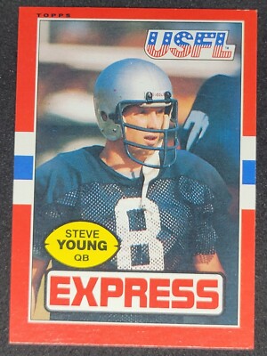 Steve Young 1985 Topps USFL Express Card #65 A343 | eBay