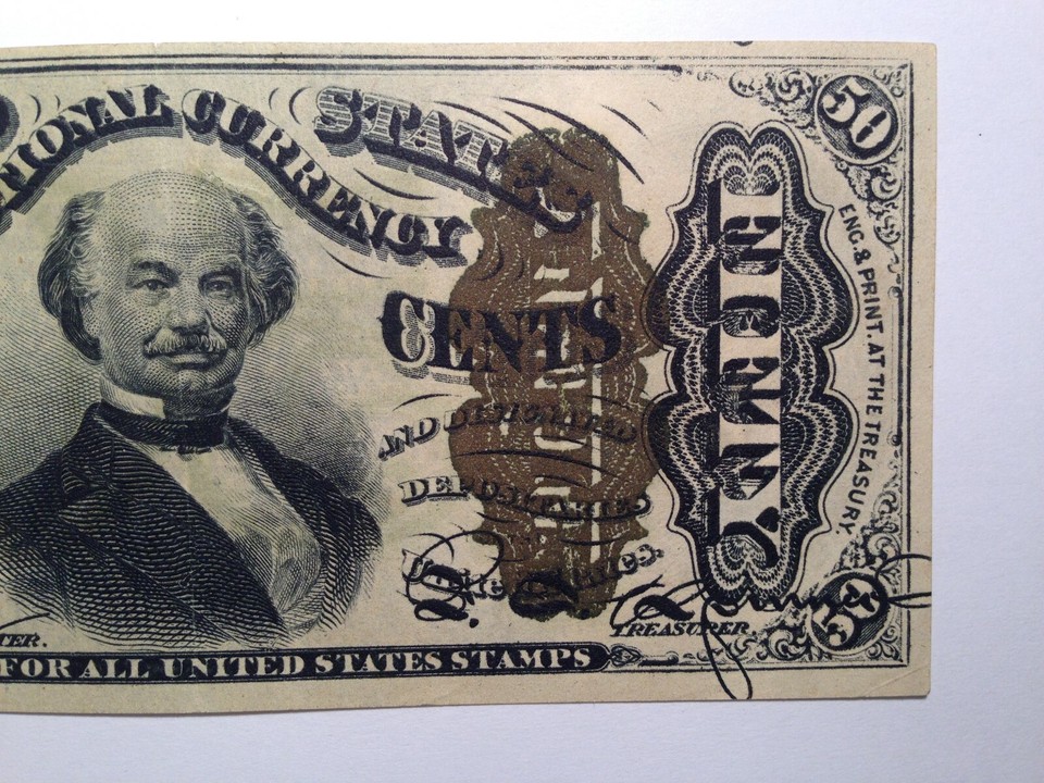 FR 1333 SPINNER 50 Cent Fractional Currency UNC | eBay