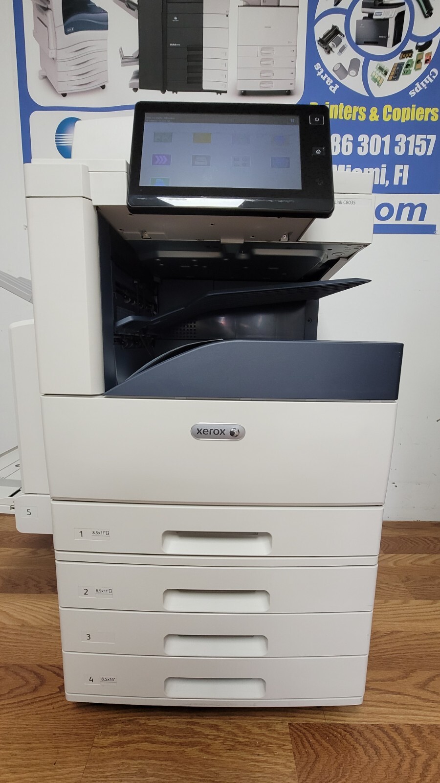 XEROX ALTALINK C8035 COPIER, FAX, NETWORK PRINTER, DUAL SCANNER ...