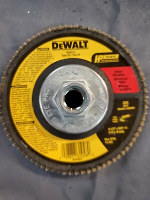 DEWALT DW 8312 4 1/2" X 5/8"-11 Z 60 Flap Disc 10 Pack No Box | eBay