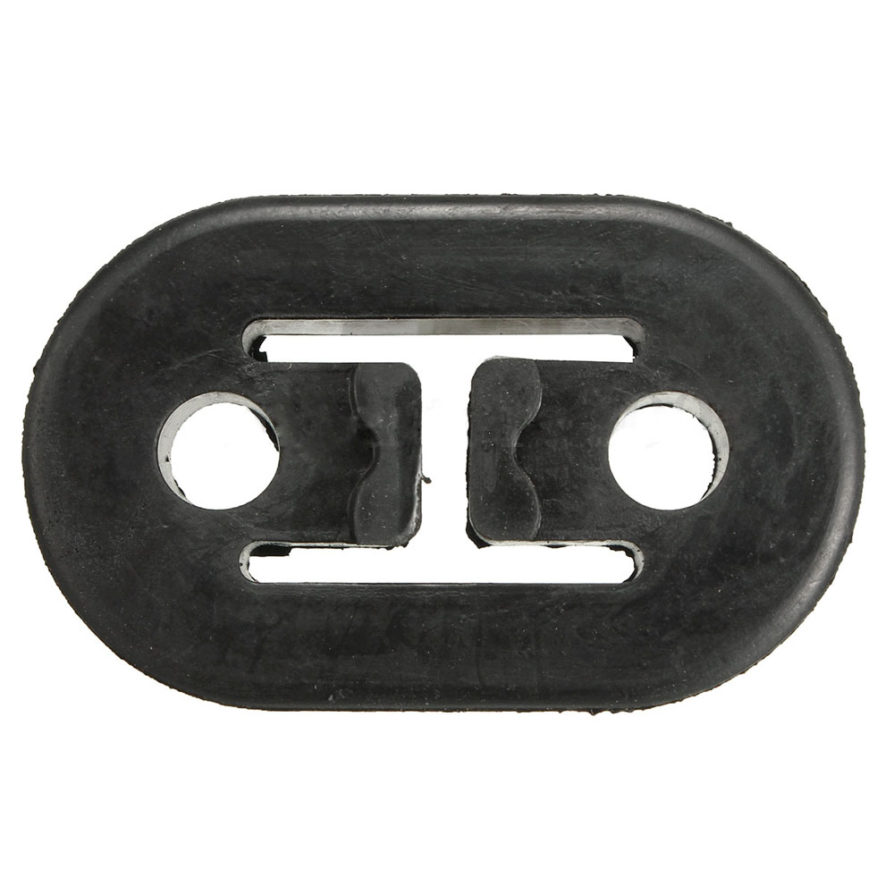 2Pc Black 8mm Polyurethane Car Exhaust Muffler Hangers Mount Bracket ...