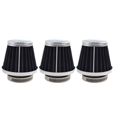 3Pack 42mm Inlet Cold Air Intake Tapered Air Filters Cleaner for ...