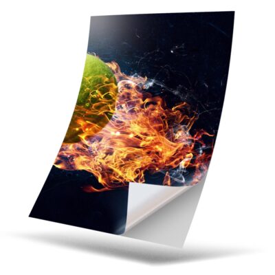 1 x Vinyl Sticker A4 - Fire Flames Smoke Red Hot #2569 | eBay