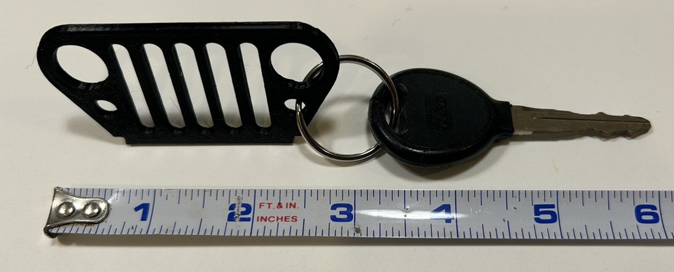 Jeep Wrangler (TJ) (CJ) Grill/Logo Keychain 3D Printed | eBay