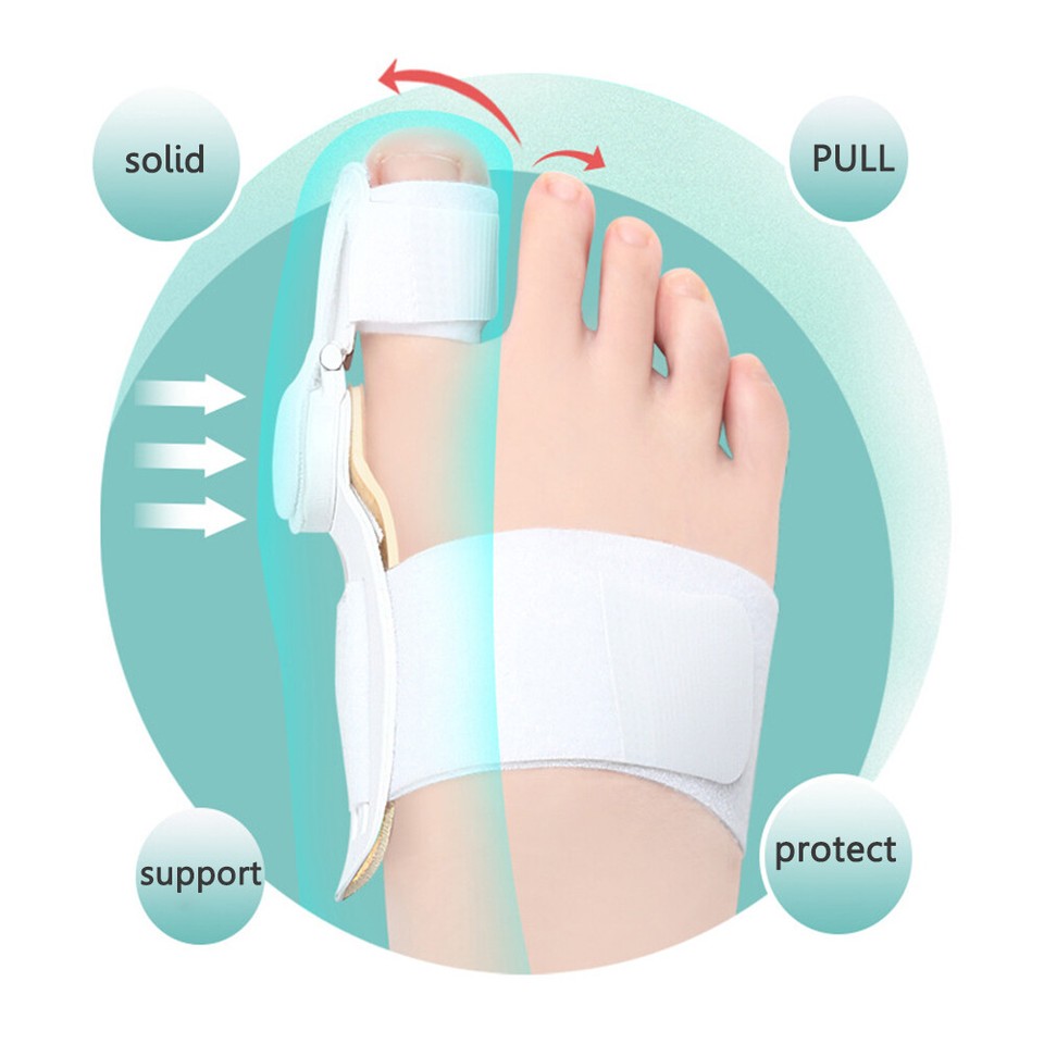 Portable Foot Hallux Valgus Braces Relieve Pain Split Toe Orthosis for ...