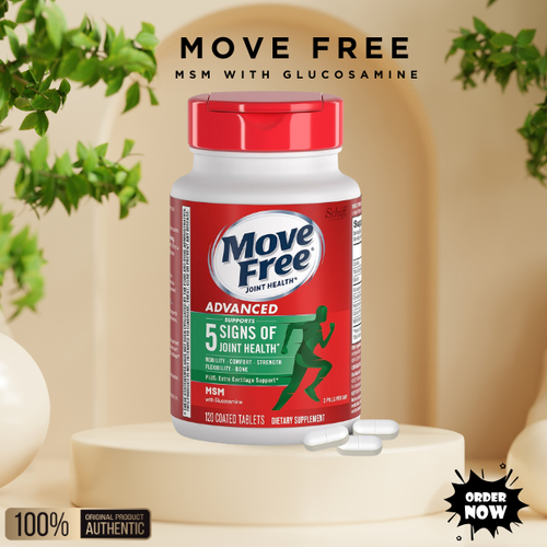 Move Free Joint Health Advanced Glucosamine & Chondroitin MSM 120 ...
