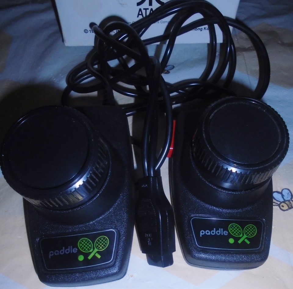 Atari 2600 Paddle Controllers w3Games (SBreakout, Night Driver CircusA ...