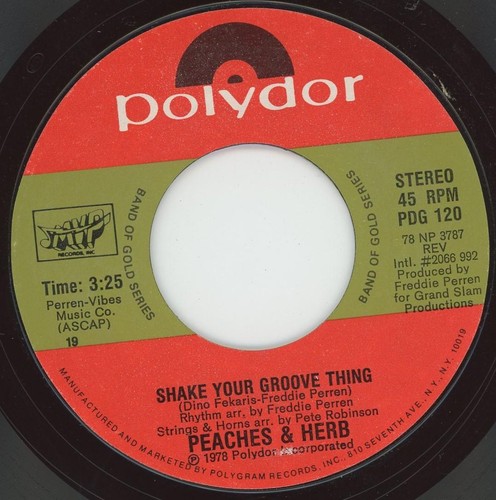 Peaches & Herb: Shake Your Groove Thing (M- 1978 Polydor, US 7" 45rpm ...