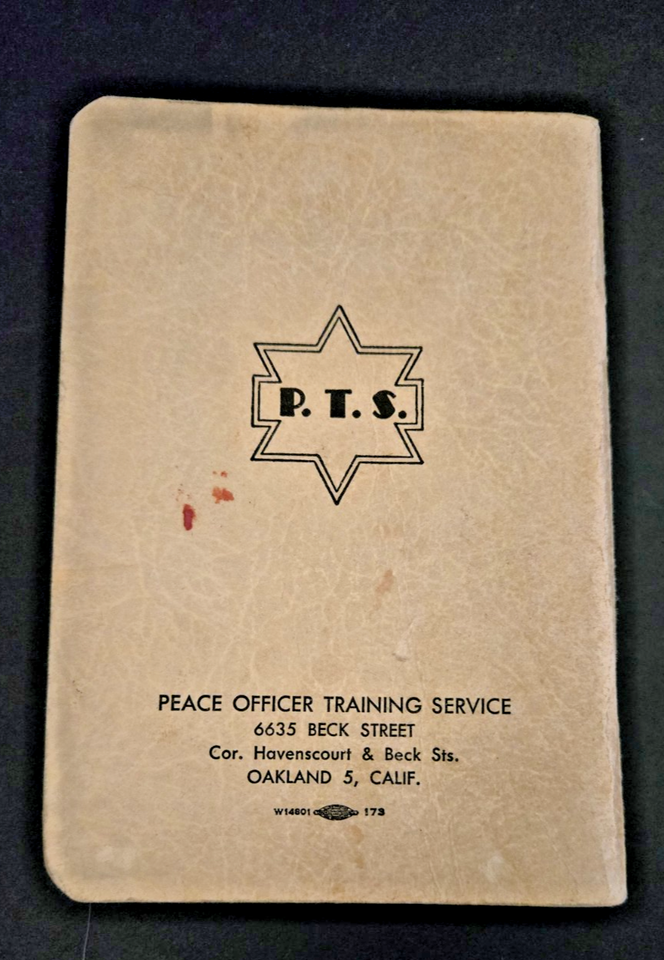 PEACE OFFICERS HAND BOOK CALIFORNIA Laws Rules NARCOTICS Juveniles ...