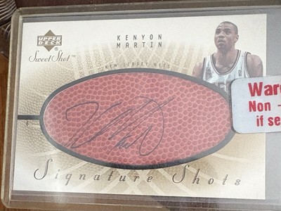 2002-03 Upper Deck Sweet Shot NBA Signature Shots Kenyon Martin ...
