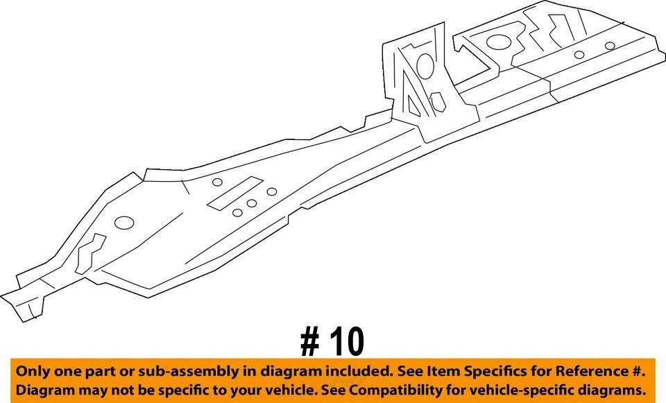 GM OEM 18-23 Equinox,Terrain Rear Body Floor Floor Rails-Upper Rail ...