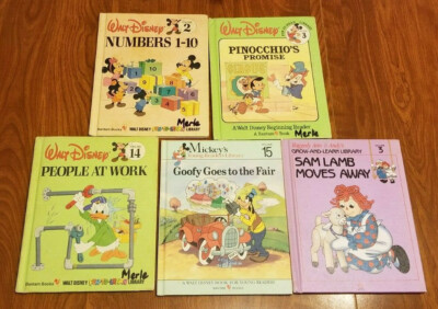 WALT DISNEY Beginning Readers & assorted 5 Hardcover books | eBay
