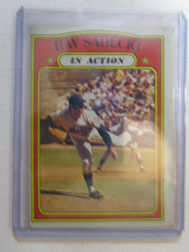 1972 TOPPS RAY SADECKI NEW YORK METS IN ACTION (REVIEW SCANS) (JC)441 ...