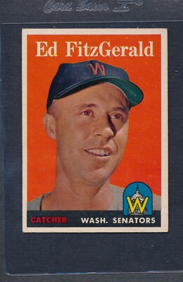 1958 Topps #236 Ed Fitzgerald Senators EX *4670 | eBay