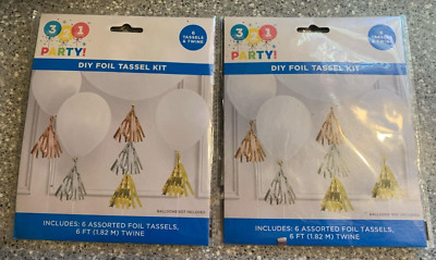 321 Party DIY Foil Tassel Kit 6 Ft Celebration Party Free Shipping USA ...