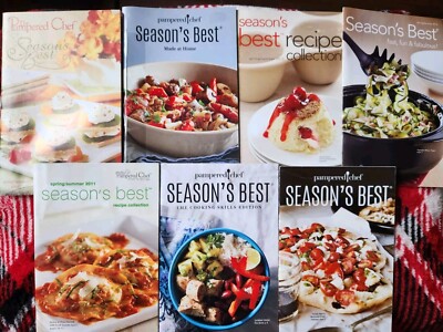 Set Of 7 Pampered Chef Seasons Best Recipe Collection | eBay