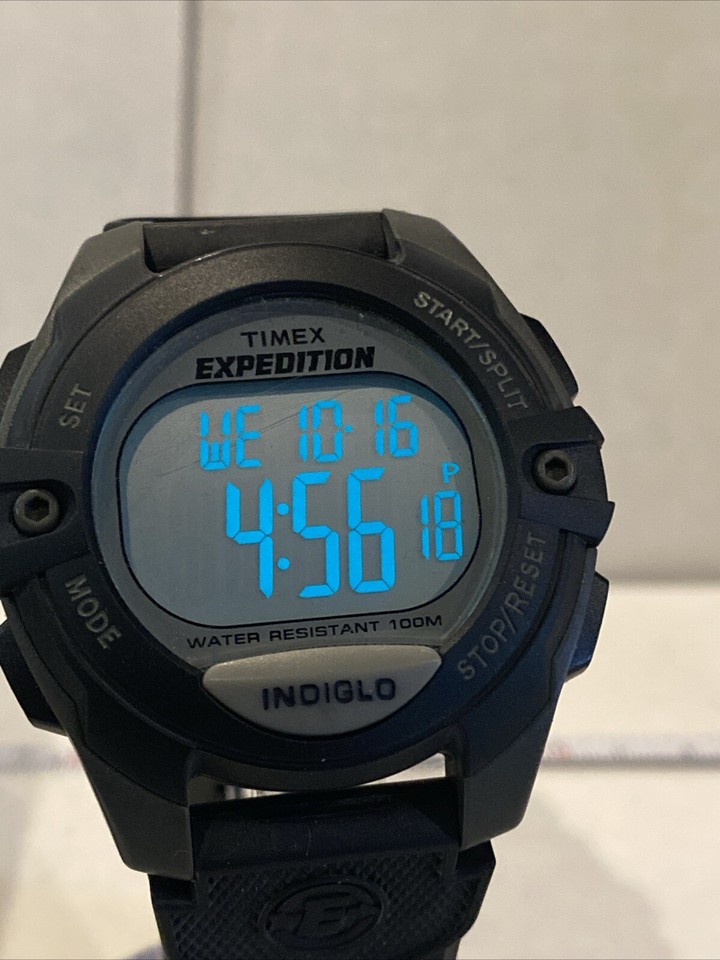 Timex T40941 Men's Expedition Digital LCD Indiglo Alarm Watch | eBay