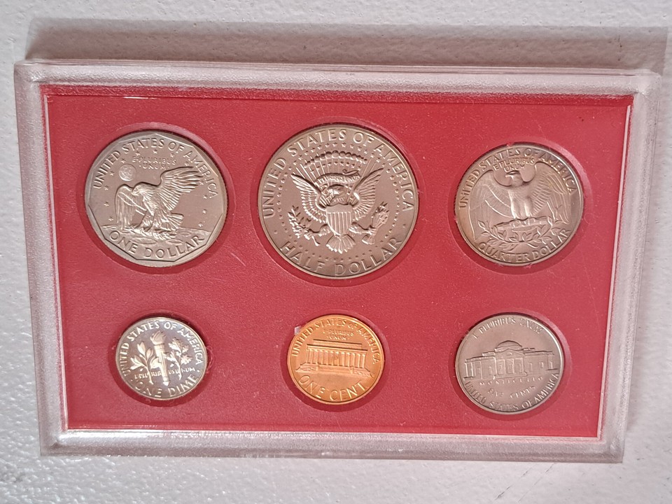 Three United States Proof Sets - 1980, 1981, 1982 - in original boxes w ...