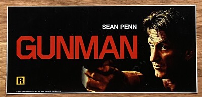 🌟 The Gunman (2015) - Sean Penn - Movie Theater Mylar / Poster - 6x13 ...