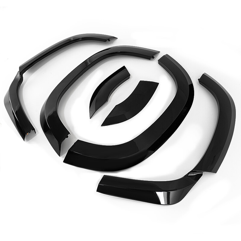 Gloss Black For Land Rover Defender 110 Fender Flare Wheel Eyebrow Arch ...
