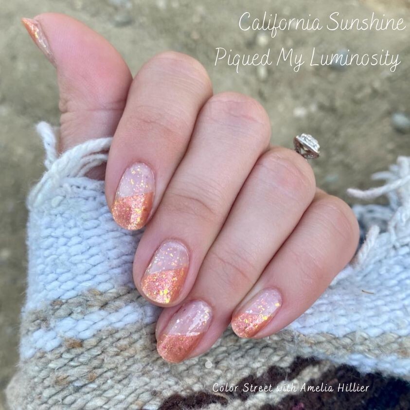 California Sunshine Accent Pack Color Street Nail Strips HTF Retired ...