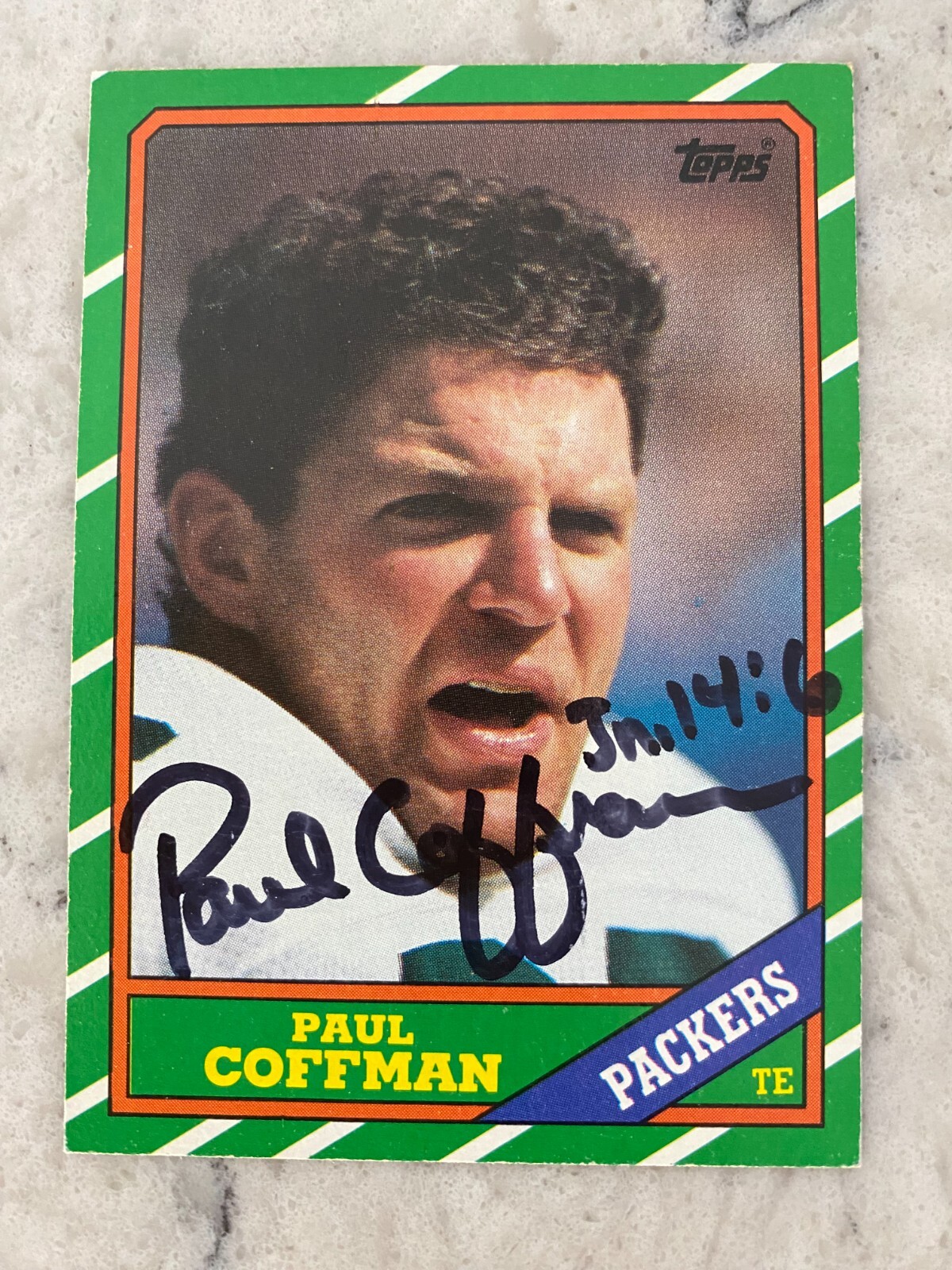 Paul Coffman signed GREEN BAY PACKERS card 1986 Topps | eBay