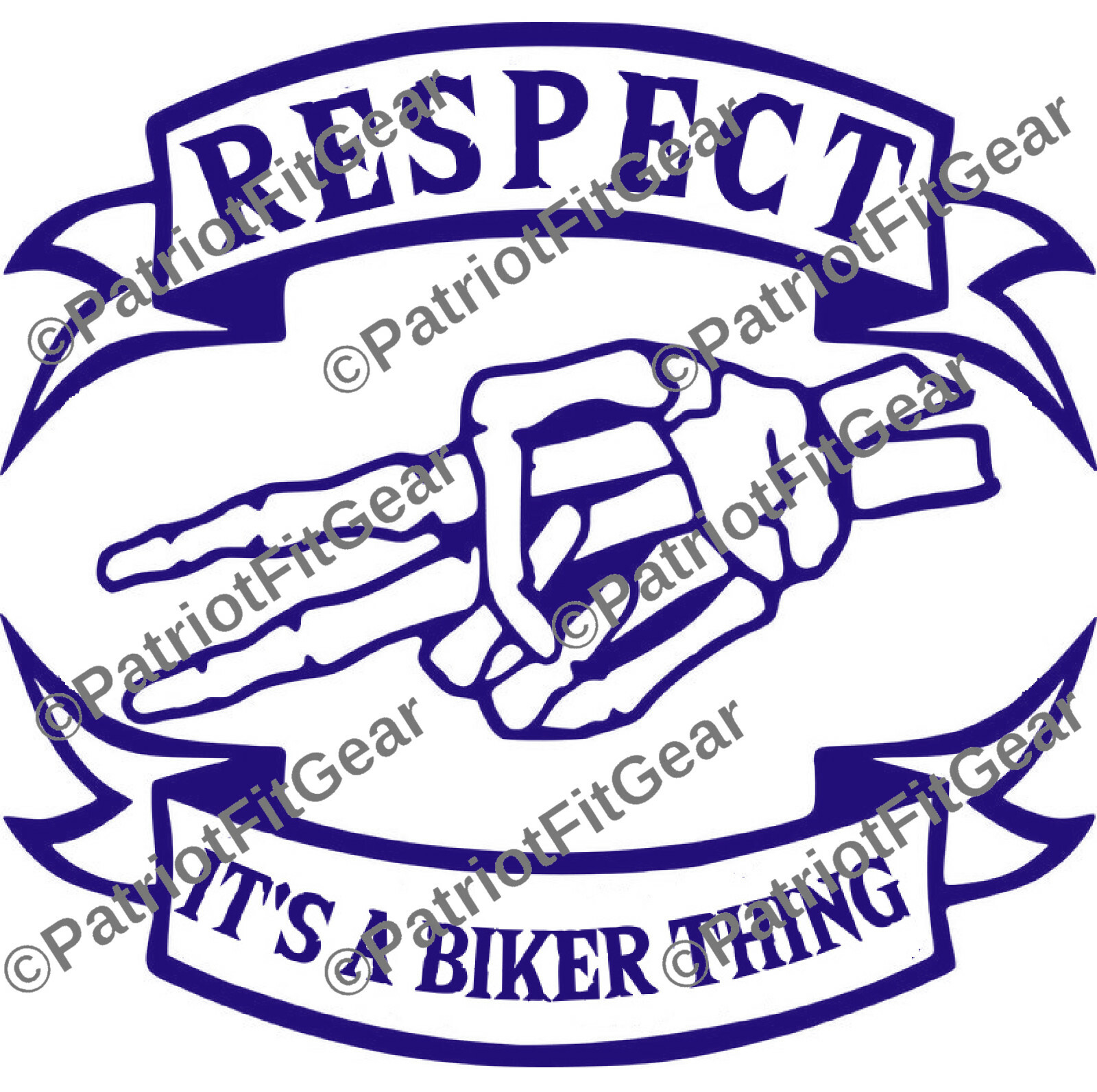 Motorcycle,Respect Its A Biker Thing,11"x10",Bikers,Honda,HOG,MSF,Vinyl ...