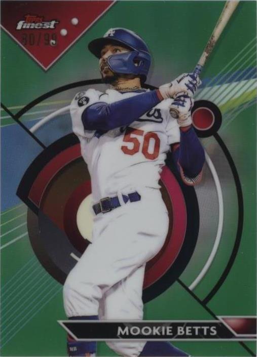 2023 Topps Finest - Mookie Betts #62 Green Refractor /99 for sale ...