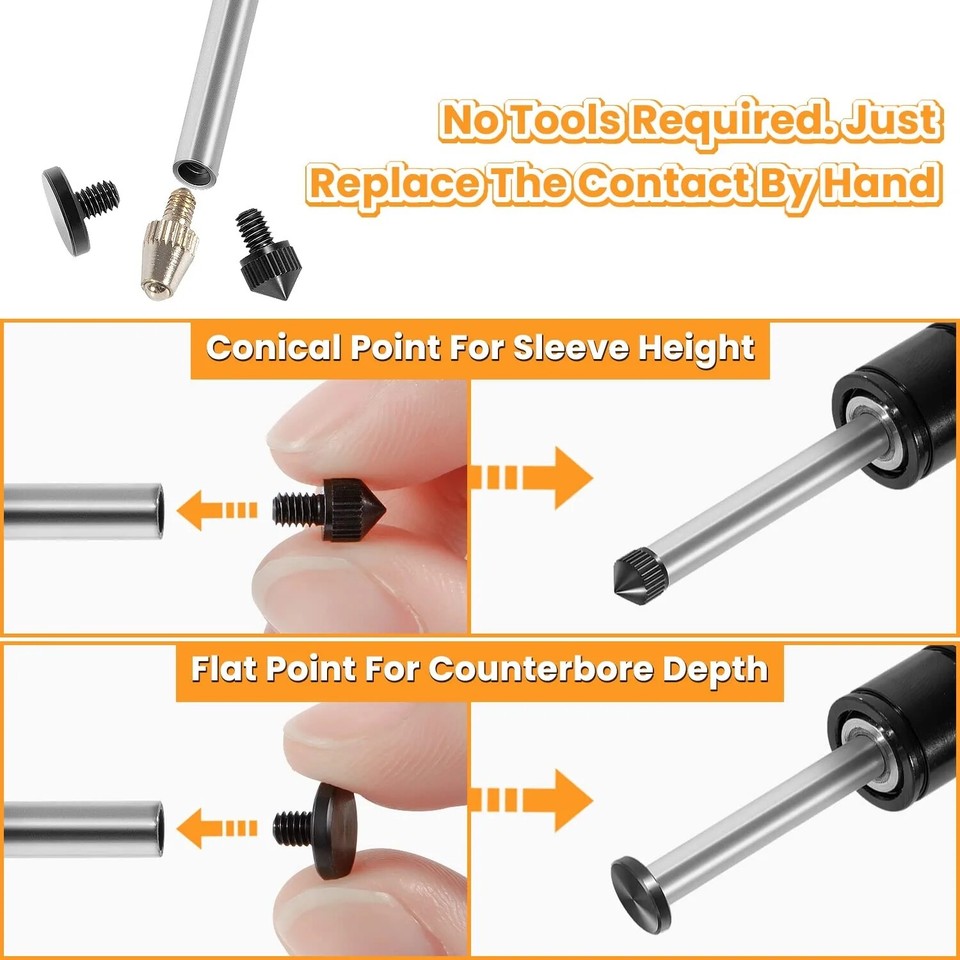 6434 For Central Tools Dial Indicator Cylinder Sleeve Height ...