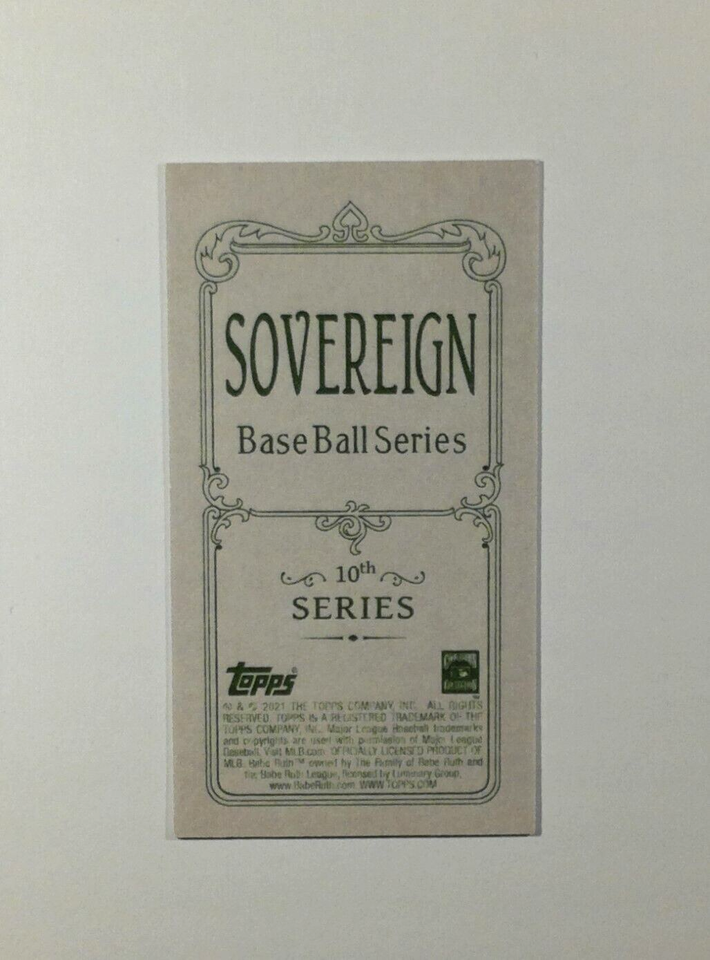 2021 Topps T206 Wave 10 BABE RUTH of New York Yankees Sovereign Back | eBay