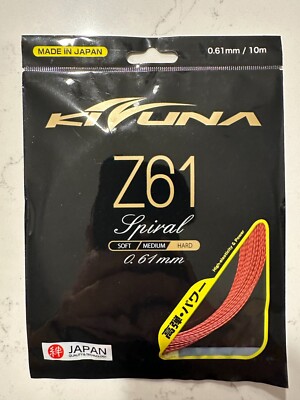 Kizuna Badminton String Z61 Spiral (Red) | eBay