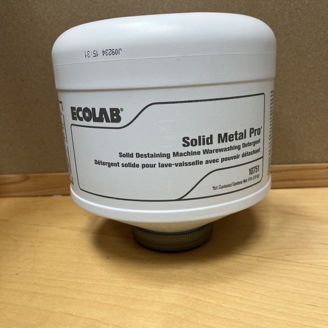 Case of 4 Ecolab Solid Metal Pro Dish Detergent 6110751 for sale online ...