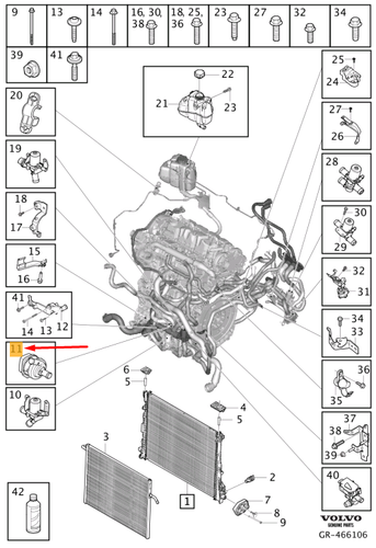 VOLVO XC60 MK2 Water Pump 31493259 NEW GENUINE | eBay UK