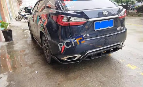 2016-2019 Lexus RX350 450H Real Carbon Rear Bumper Diffuser Spoiler Lip ...