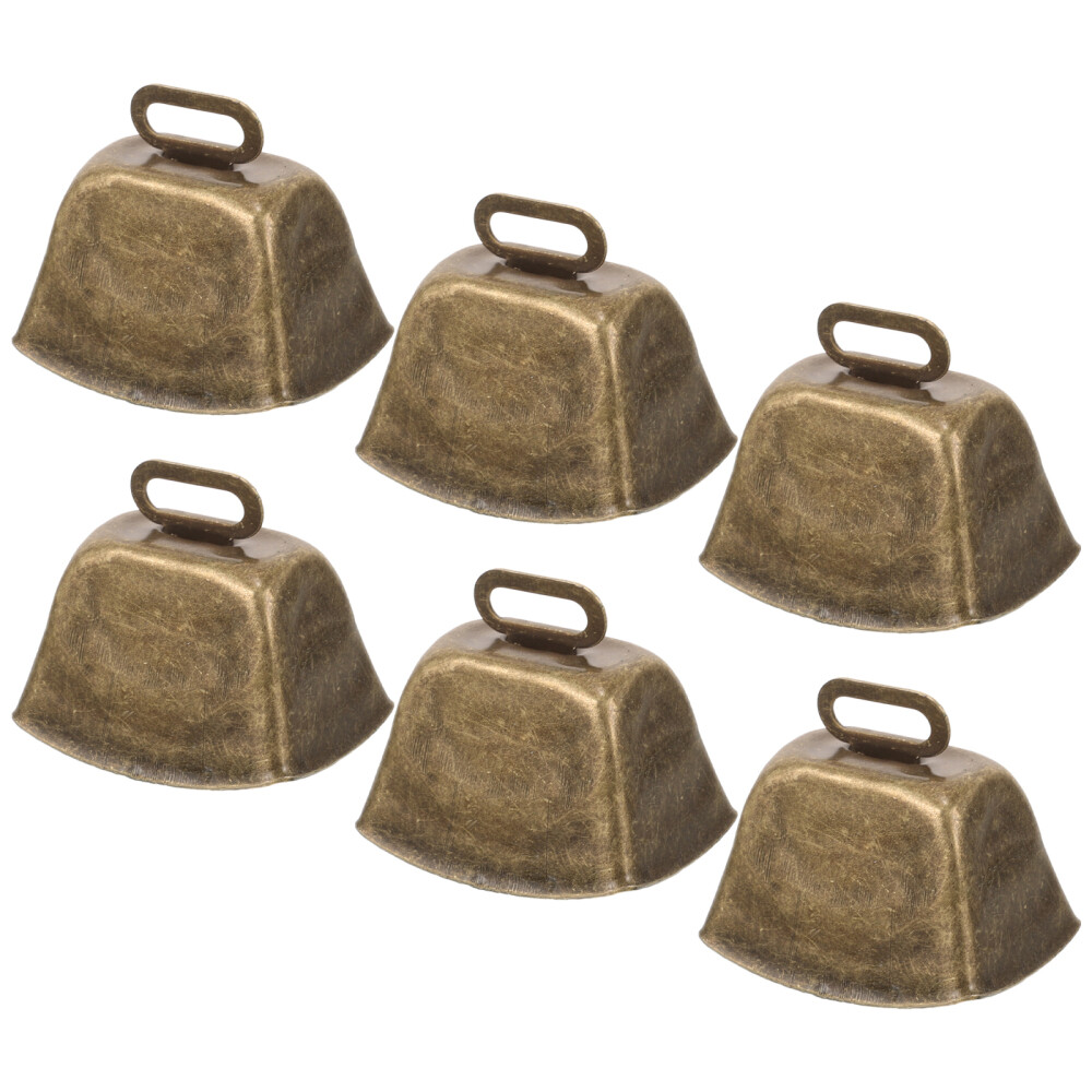 6pcs Cow Horse Schafglocken Metall Klingeln Glocken weiden Glocken Tier ...